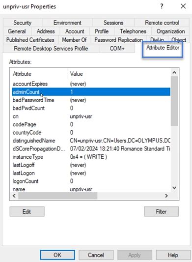 Admincount Attribute Set On Standard Users