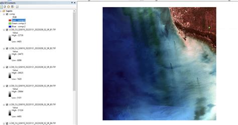 My True Color Band Combination Seems Off Arcmap Help Rremotesensing