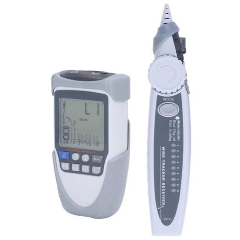 Zerone traqueur de fil Testeur de câble réseau LCD numérique analogique