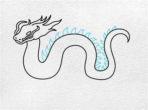 Chinese Dragon Drawing Easy Helloartsy