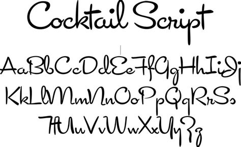 Cocktail Script Font By Font Diner Font Bros Lettering Fonts Hand
