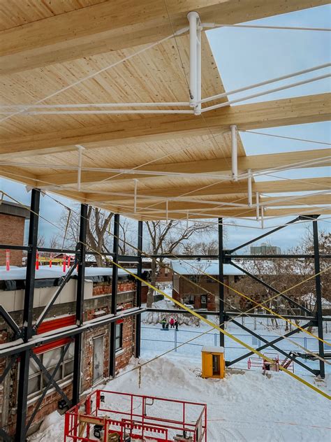 Art Massif Wood Structure On Linkedin School Architecture