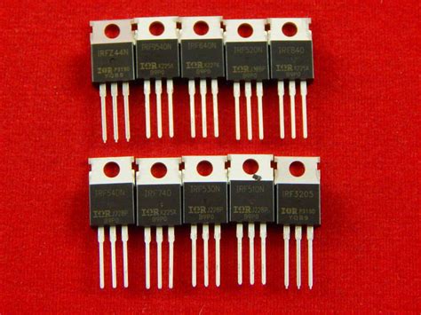Набор полевых Mosfet транзисторов серии Irf 10 типов 50 штук