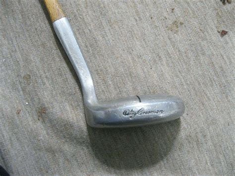 Antique Wood Shaft Otey Crisman Model 5h Square Hosel Offset Mallet