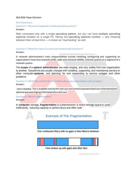 System And Network Administration Sna Pdf
