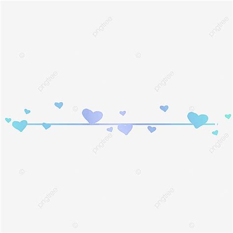 Split Heart Png Picture Blue Gradient Love Heart Split Gradient Love