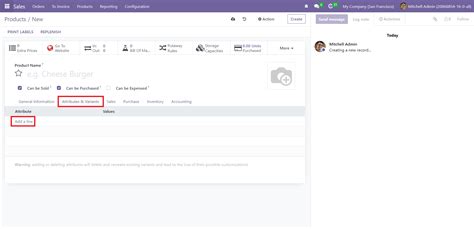 Products In Odoo 16 Sales Odoo V16 Community Edition Book