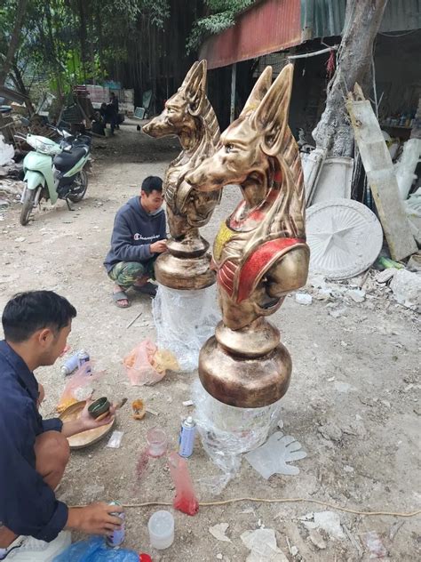 Large Resin Statue Decoration Anubis Egypt Sculpture Hight Quality