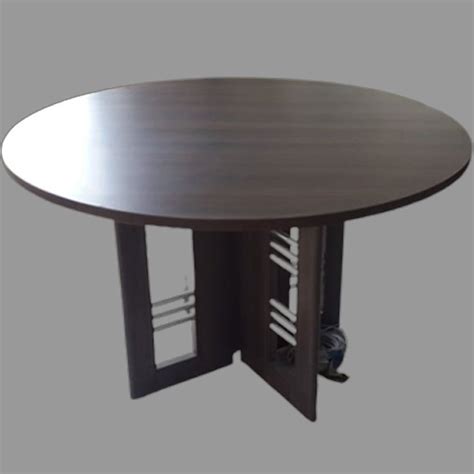 Brown 3feet Round Shape Wooden Table For Office And Hotel At Rs 4500 In