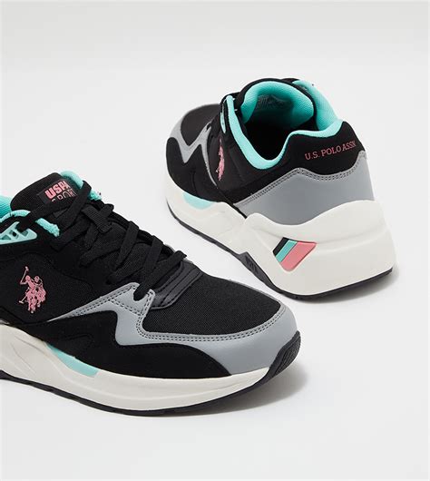 Buy Us Polo Assn Husky Glb 4fx Lace Up Sneakers In Black 6thstreet