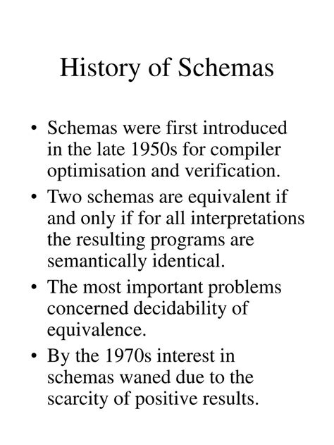 ppt program schemas in dependence analysis powerpoint presentation