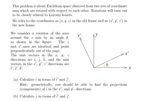 Solved This Problem Is About Euclidean Space Observed From Chegg