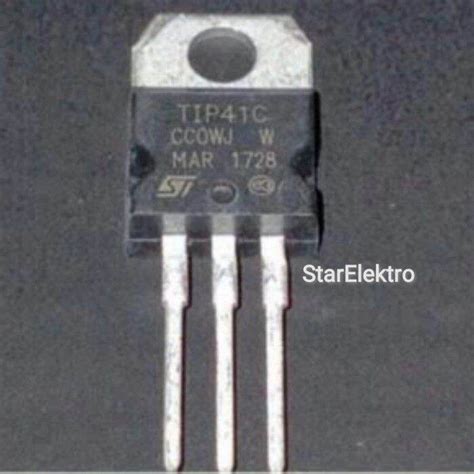 Tip41c Tip 41 C Tip41 Npn Transistor St To 220 100v 6a Lazada Indonesia
