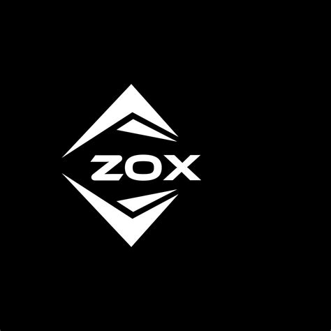 Zox Abstract Technology Logo Design On Black Background Zox Creative Initials Letter Logo