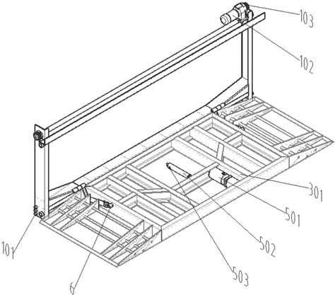 一种带搬运器的立体车库用汽车升降机的制作方法2