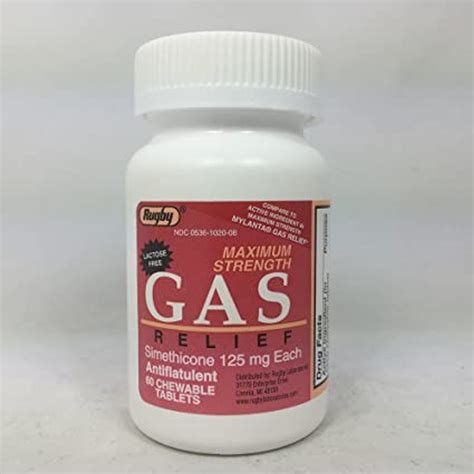 Rugby Simethicone 125 Mg Each Antiflatulent Rugby Extra Strength Gas
