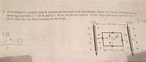 Solved A rectangular current loop is positioned between and | Chegg.com