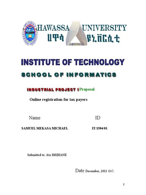 project proposal pdf databases value added tax