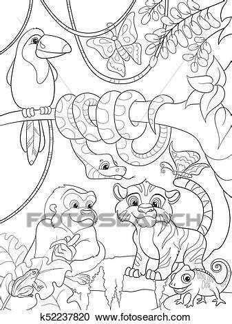 大森林动物的家简笔画 简笔画图片大全 普车都