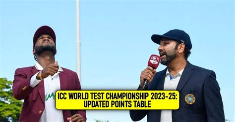 Icc World Test Championship 2023 25 Points Table After Second Test