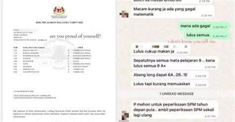 Mother Tells Son To Retake SPM Results Unsatisfactory Malaysia Head Topics