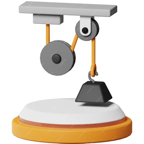 Premium Psd Pulley Physics Science Laboratorium Experience 3d
