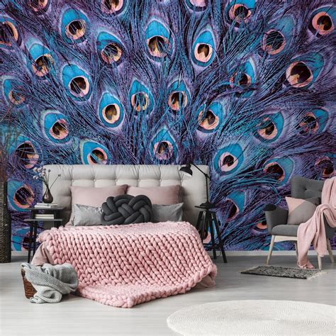 Peacock Wallpaper Designs Chinese Peacock Wallpaper Murwall Floral
