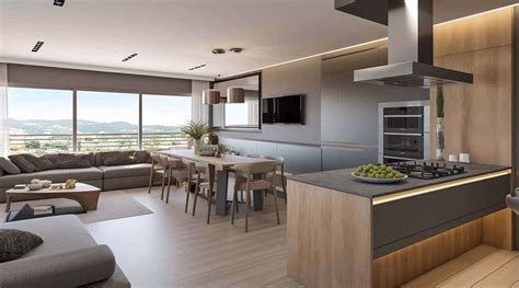 Como Decorar E Fazer Uma Cozinha Com Ilha E Sala Integrada Módulo21