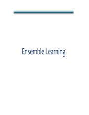 Ensemble Pdf Ensemble Learning Combining Classifiers So Far We Have Only Discussed