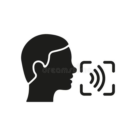 Command Voice Id Recognition Technology Silhouette Icon Access