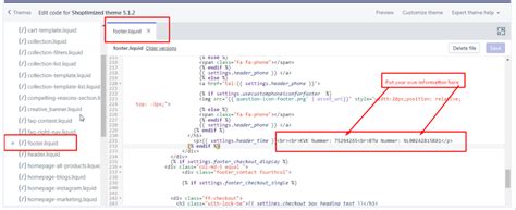 How To Put Company Details In The Footer Only