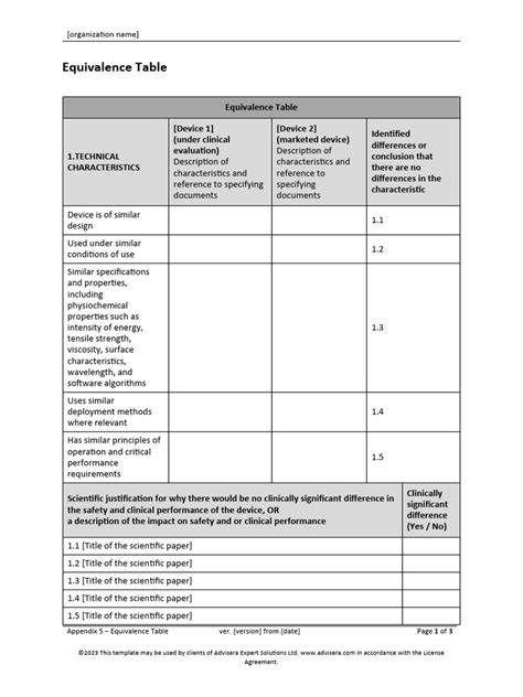 Equivalence Table En Pdf Equivalence Table En Pdf