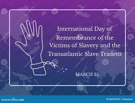 International Day Of Remembrance Of The Victims Of Slavery And