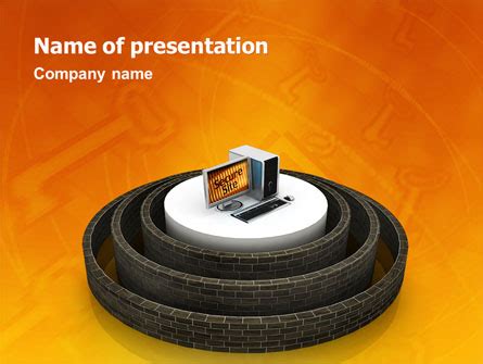Computer Firewall Presentation Template For PowerPoint Google Slides And Keynote PPT Star