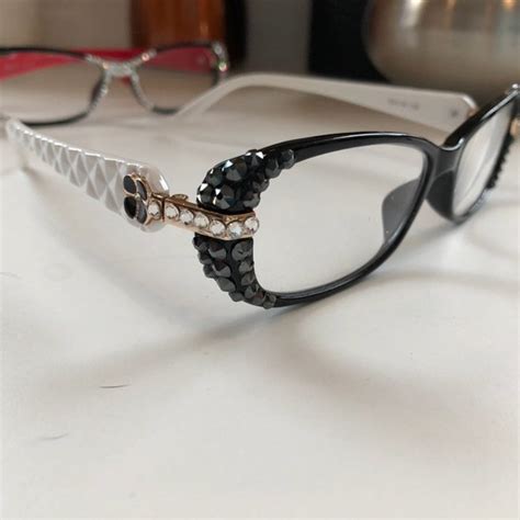 Glamour Quilted Bling Women Reading Glasses W Hematite L Colorado