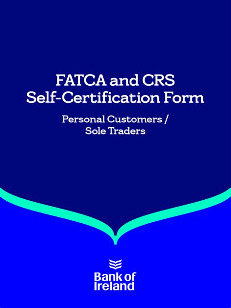 Fatca And Crs Self Cert Form Pdf