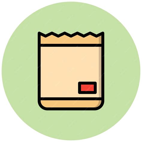 Premium Vector Paper Bag Vector Icon Design Illustration