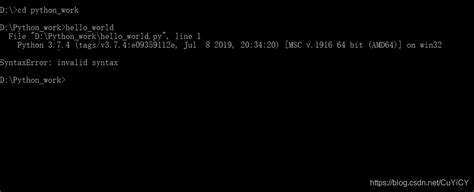 学python日记使用python自带idle写hello World第一次终端运行遇到syntaxerror Invalid Syntaxidlepython总是报invalid Csdn博客