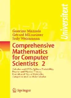 Comprehensive Mathematics For Computer Scientists 2 Calculus And ODEs