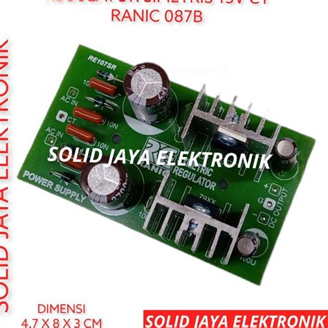 Jual Terbaik Kit Regulator Simetris 15 Volt Ct Psu Simetris 15v Ct Strum 15 V Ct Hijau Kit
