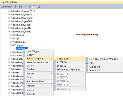 Types Of Triggers In Sql Server