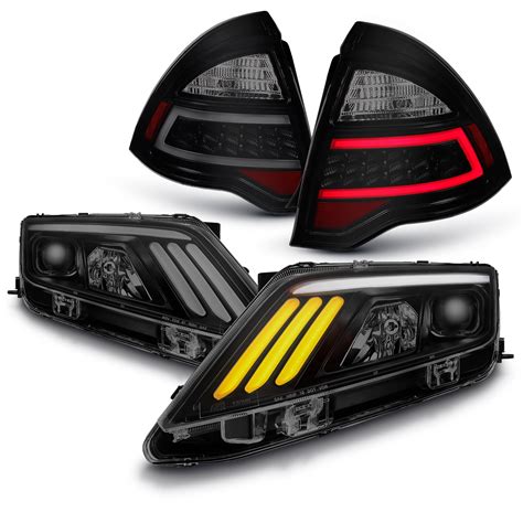 AKKON For 2010 12 Ford Fusion Black Smoked LED Daytime Running Lamp