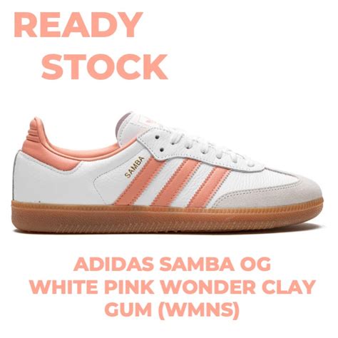 Jual Adidas Samba Og White Pink Wonder Clay Wmns Shopee Indonesia