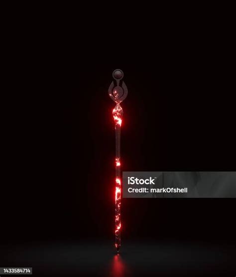 불타는 마술 지팡이와 막대기 용암으로 덮인 마녀 막대 판타지 게임 무기 마술사 동화 객체 3d 렌더링 고대 그리스에 대한 스톡 사진 및 기타 이미지 Istock