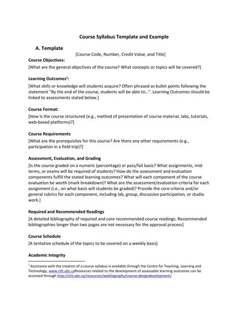 47 Editable Syllabus Templates Course Syllabus Templatelab