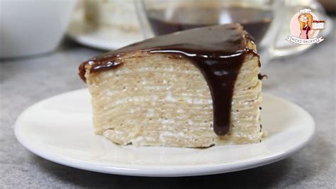 Тает во рту БЛИННЫЙ ТОРТ со СМЕТАННЫМ КРЕМОМ и СГУЩЕНКОЙ Youtube