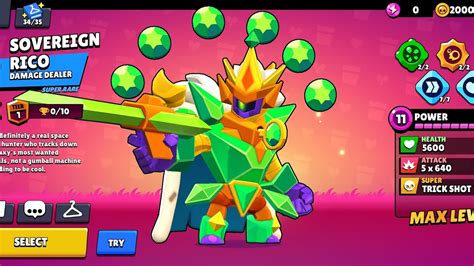 All Sovereign Rico Skin Animations In Brawl Stars Youtube