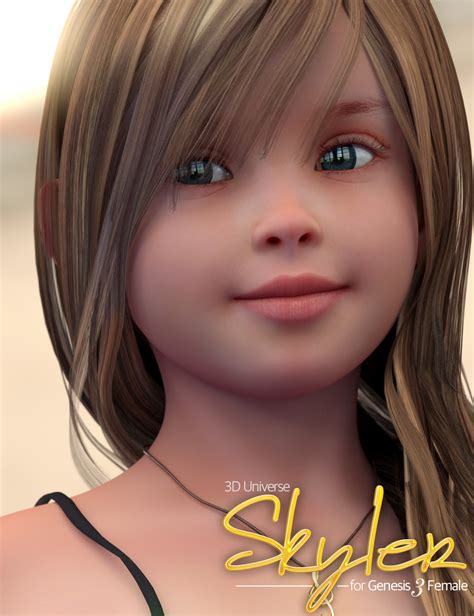 Skyler Character And Hair For Genesis 3 Females Daz 3d