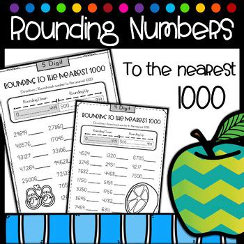 Rounding Whole Numbers To The Nearest 1000 Worksheets 3rd Grade Math