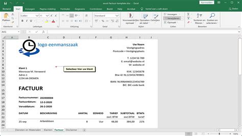 Excel Factuur Maken Met Voorbeelden En Gratis Template